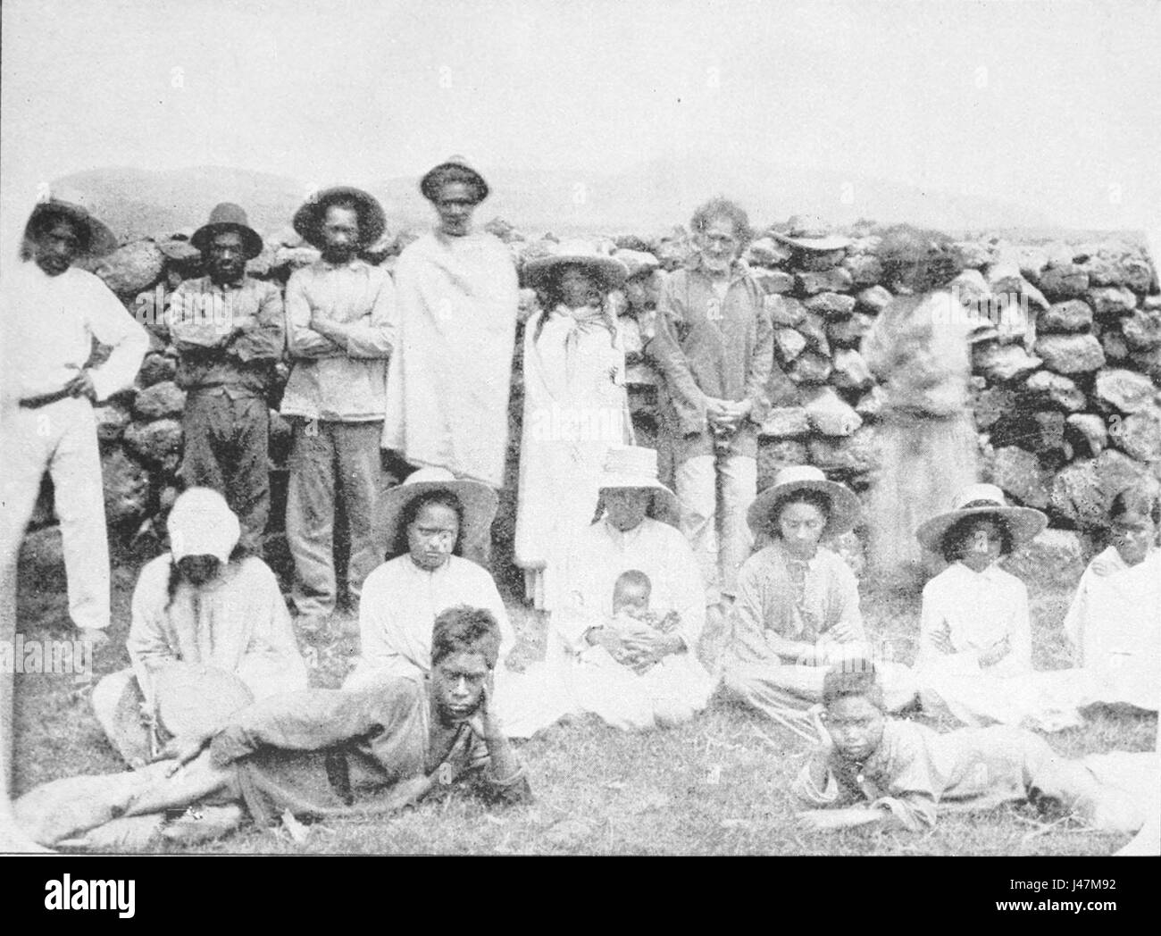 Natives Of Easter Island, Te Pito Te Henua, Or Easter Island by William ...