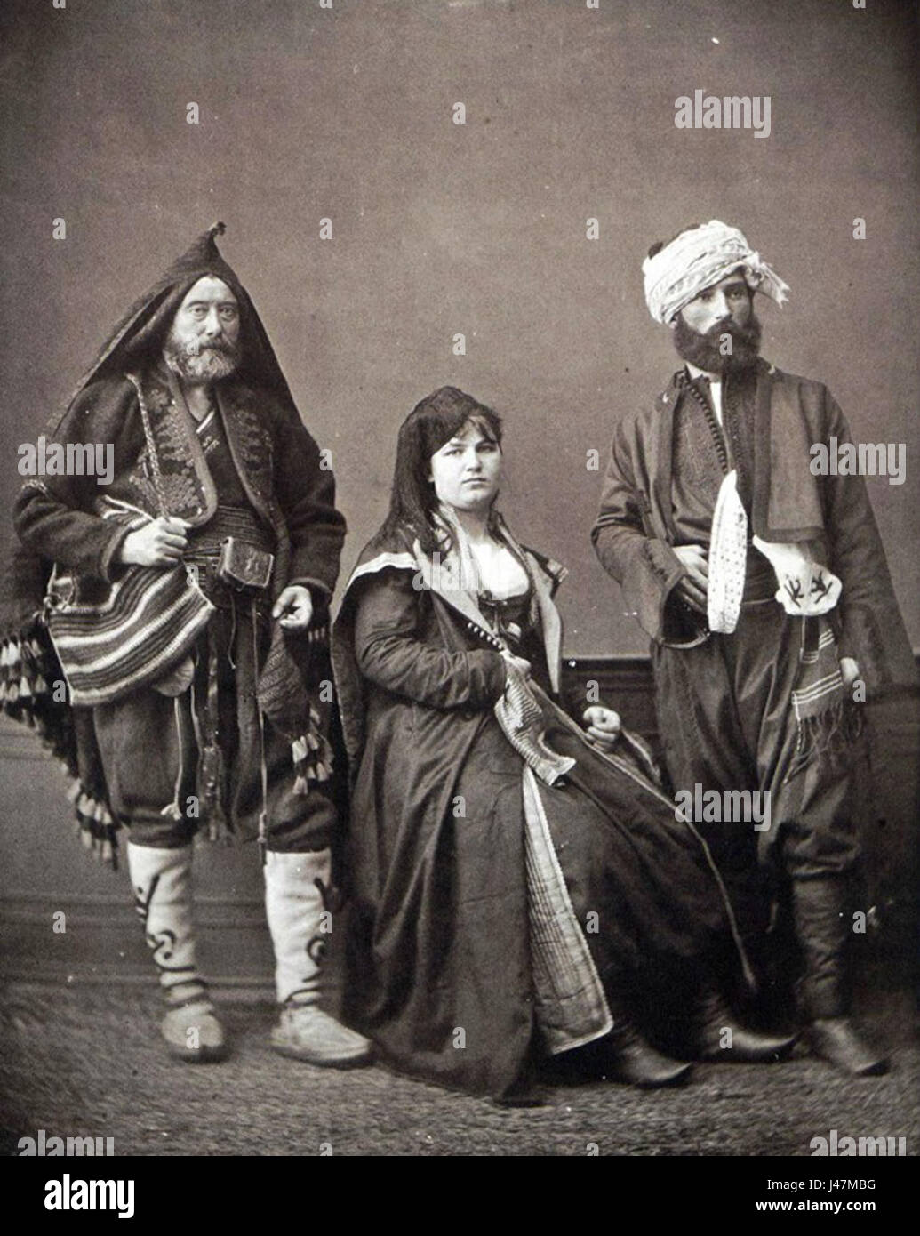 This title refers to a historical illustration of Ottoman costumes from ...