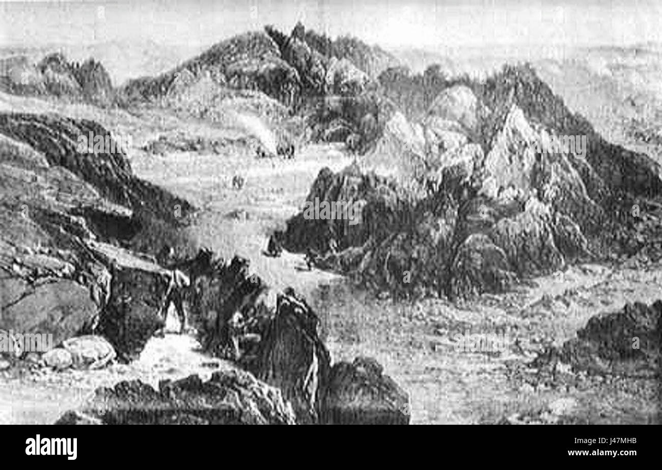 This image depicts the Modoc people at Stronghold, a historical site in ...