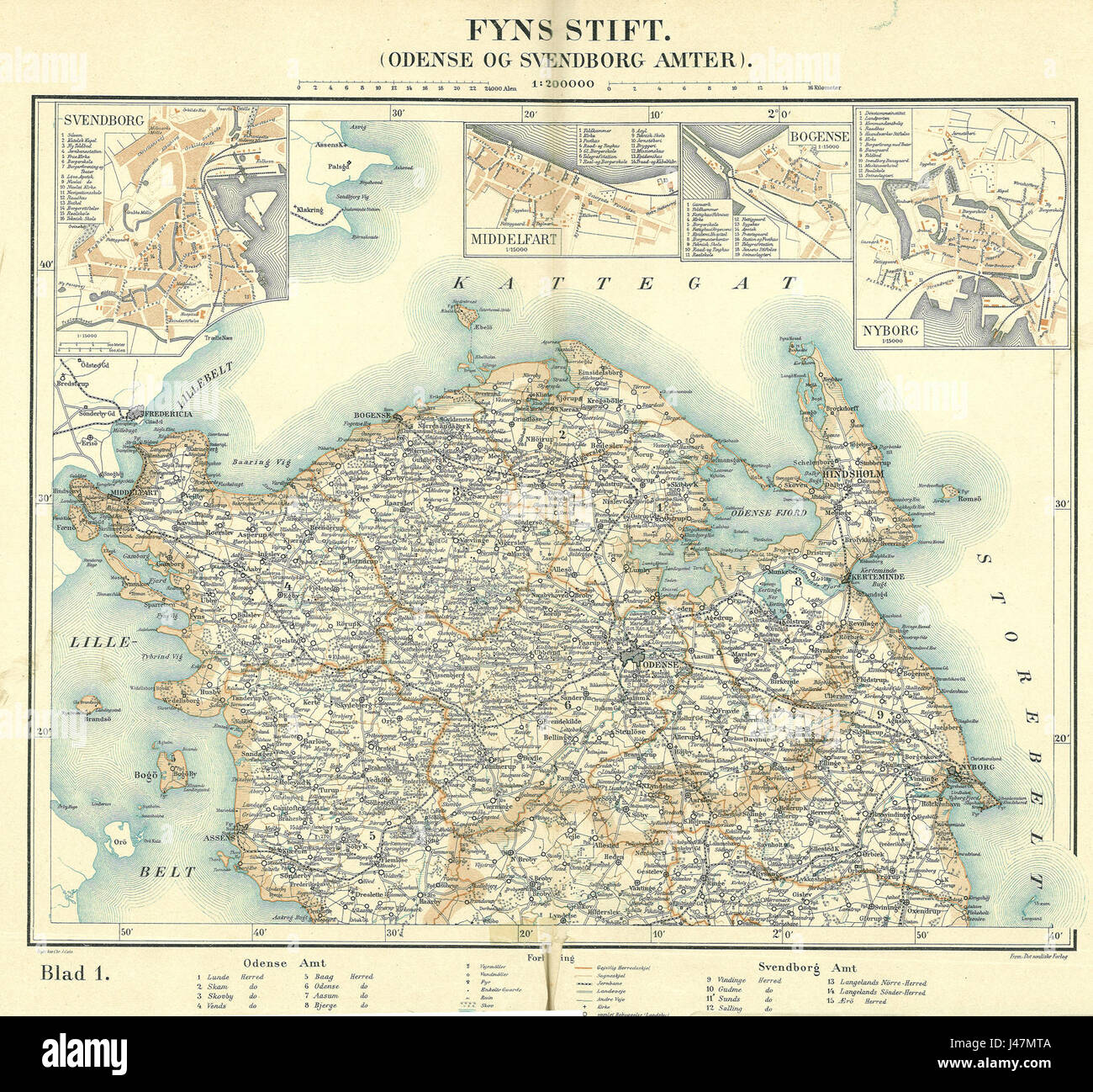 Map of odense hi-res stock photography and images - Alamy