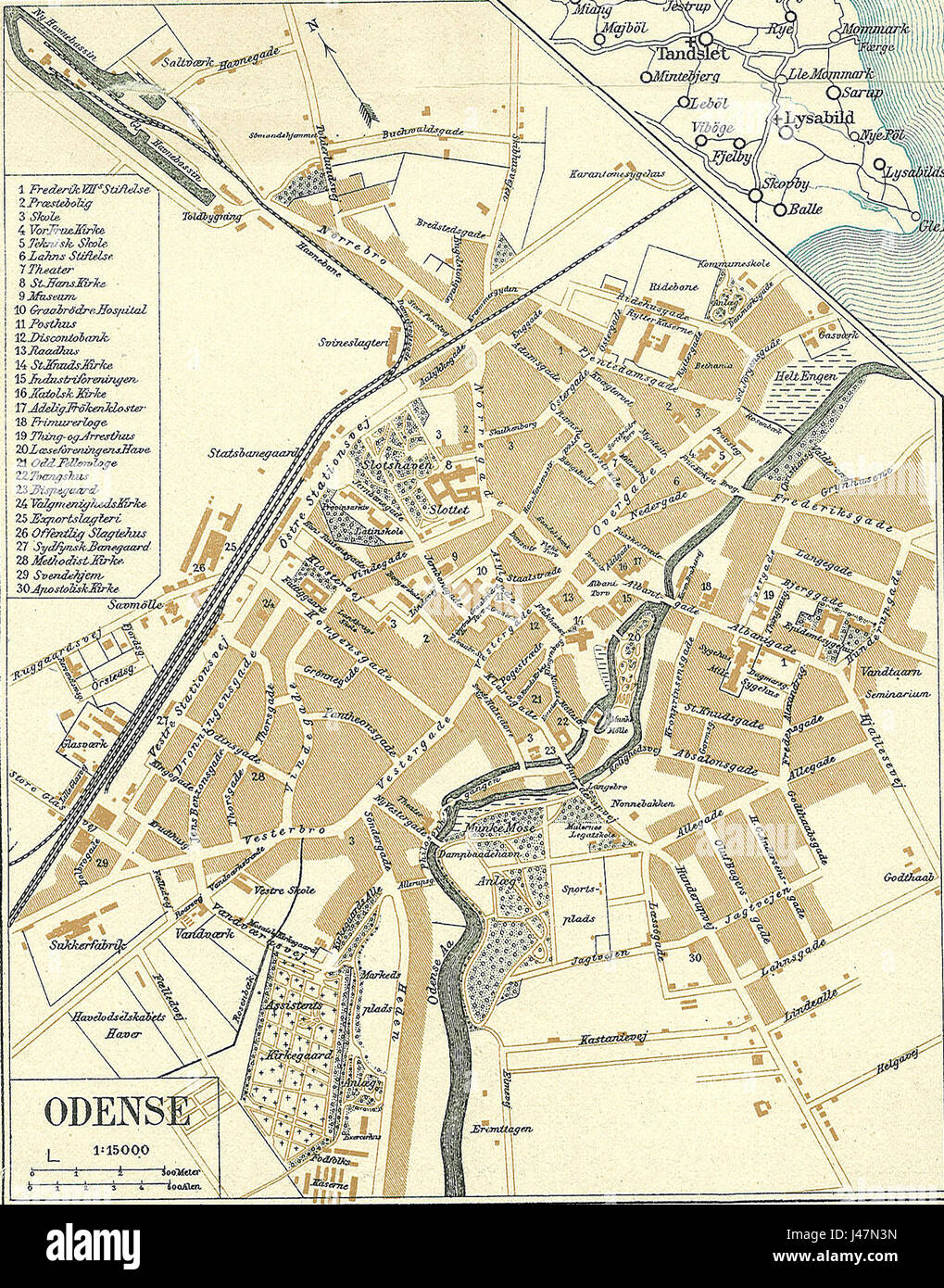 Map of odense hi-res stock photography and images - Alamy