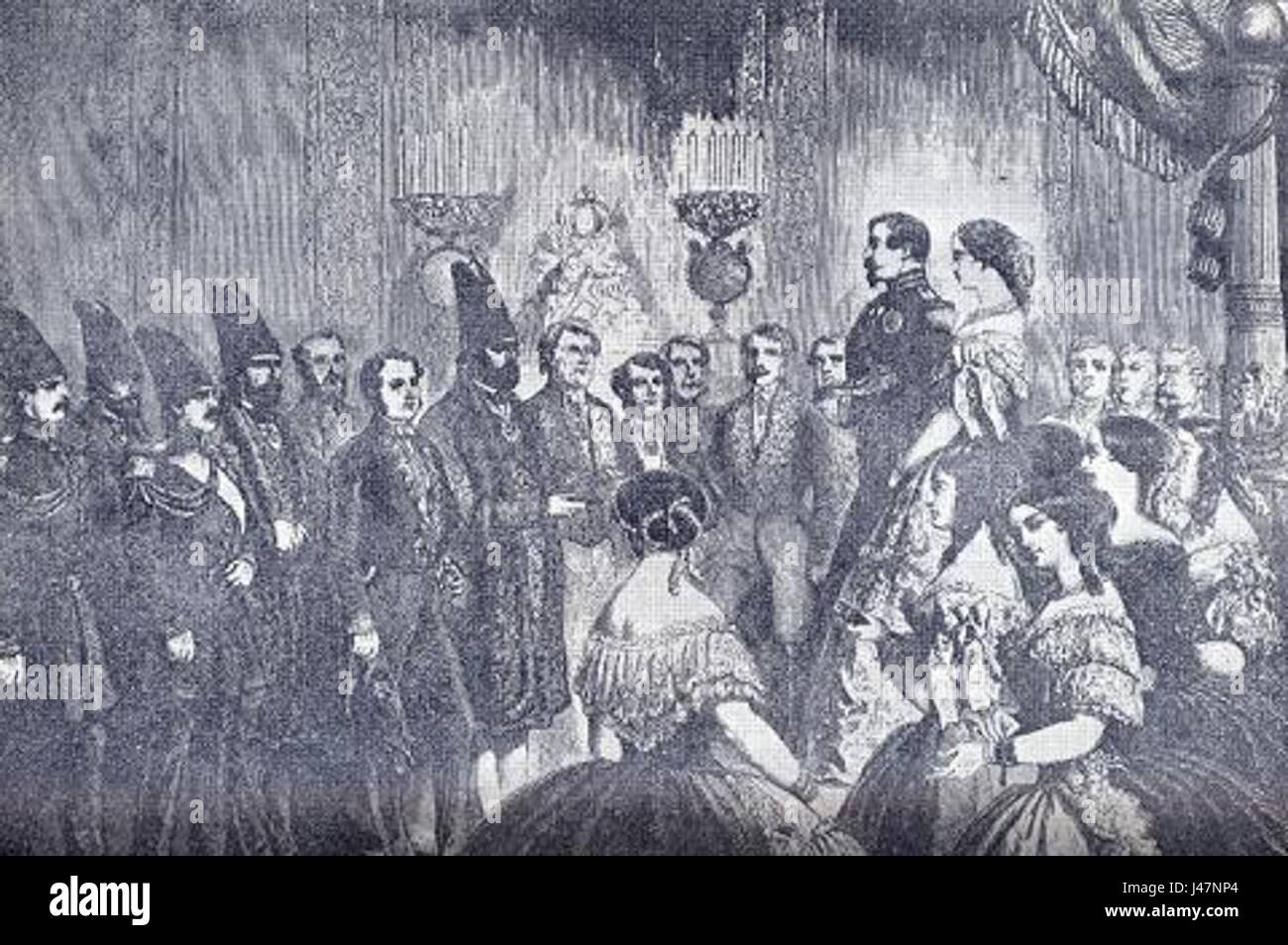 A depiction of Napoleon Bonaparte in Kashan, Iran, illustrating a ...
