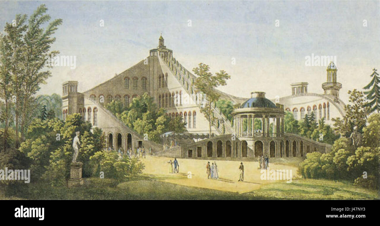 Montagnes Beaujon, painted in 1817, depicts a mountain scene. This ...