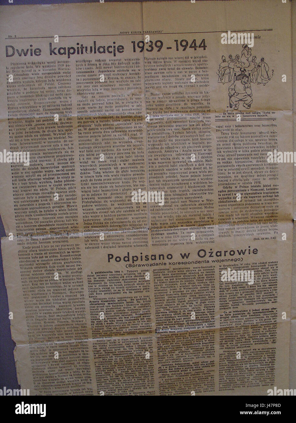 ‘Nowy Kurier Warszawski’ was a daily newspaper published in Warsaw ...