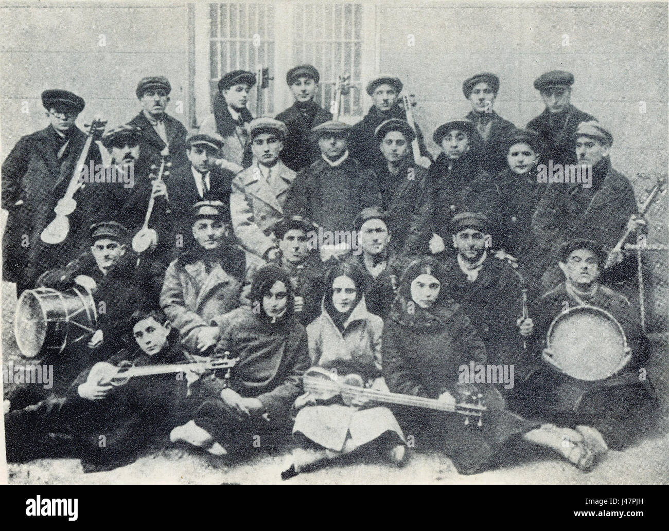 The orchestra of folk instruments, as seen in 1932, represents a ...