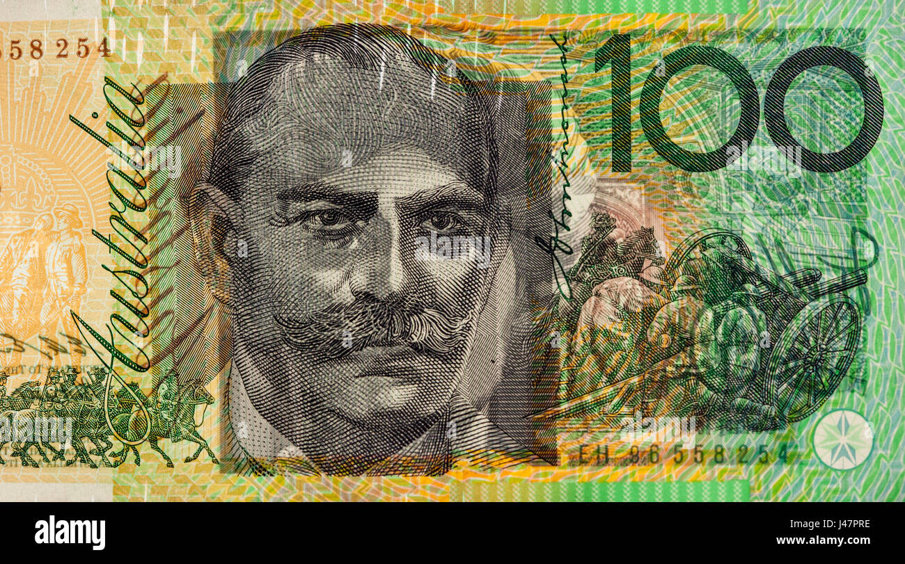 Australian 100 dollar note hi-res stock photography and images - Alamy