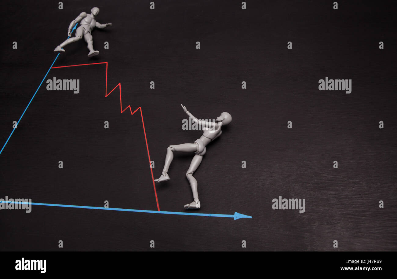 Wage gap and gender equality concept depicted with male and female ...