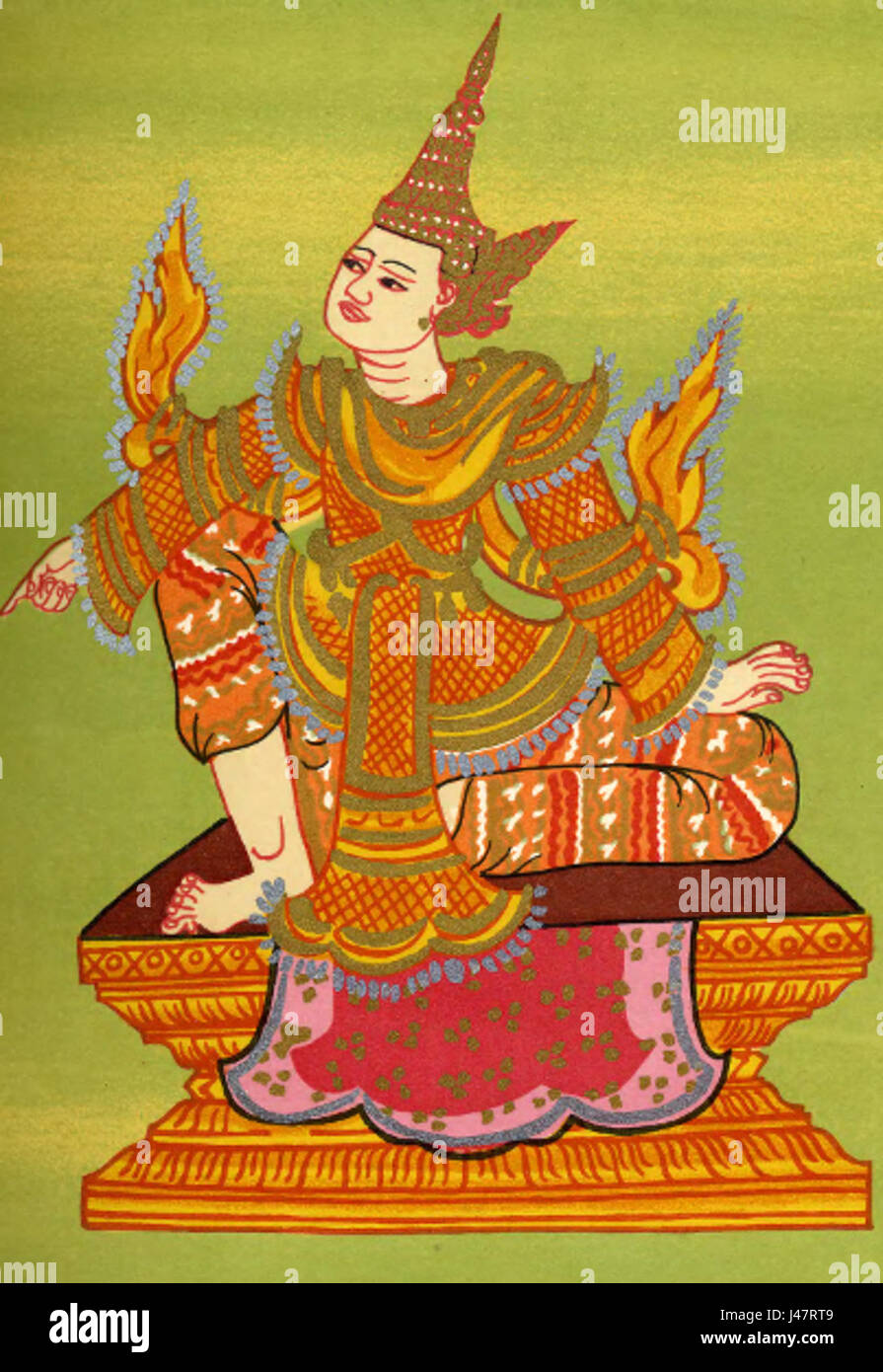 Min Sithu Nat is a figure from Myanmar's folklore, specifically a ...