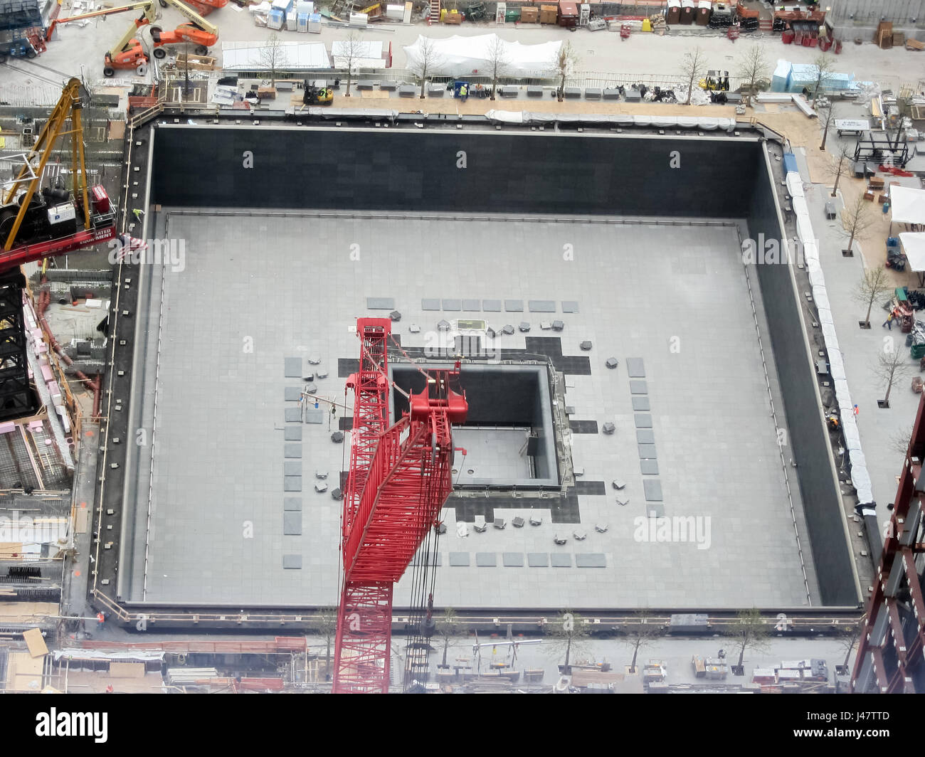 World Trade Center site under construction in New York City Stock Photo ...