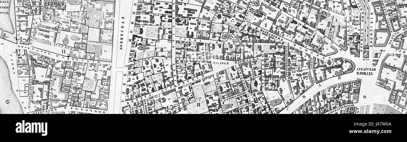 Ancient moscow map hi-res stock photography and images - Alamy