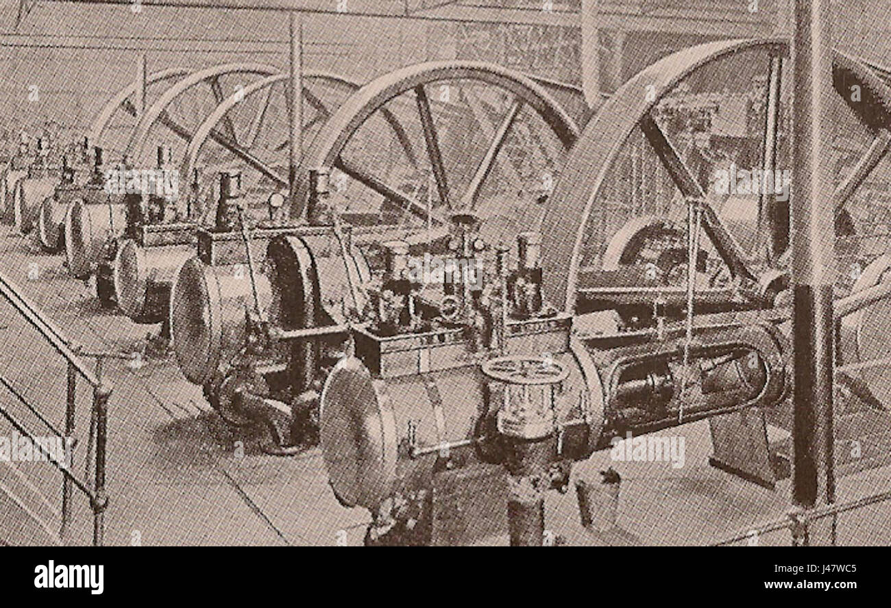 The interior of the Pandon Dene Power Station showcases its engineering ...