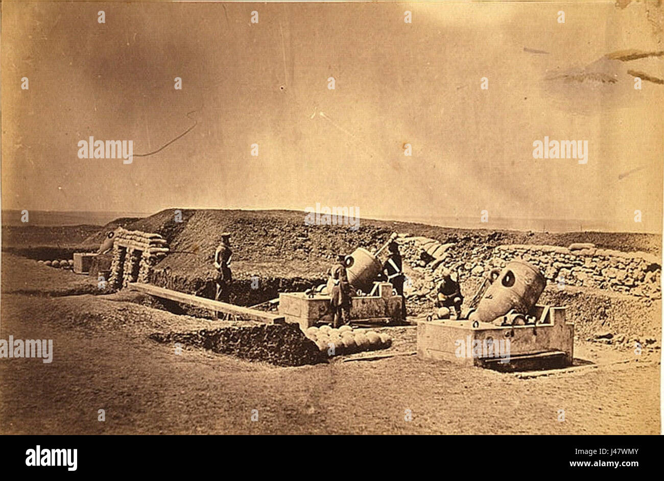 Mortar batteries refer to a type of artillery designed for launching ...