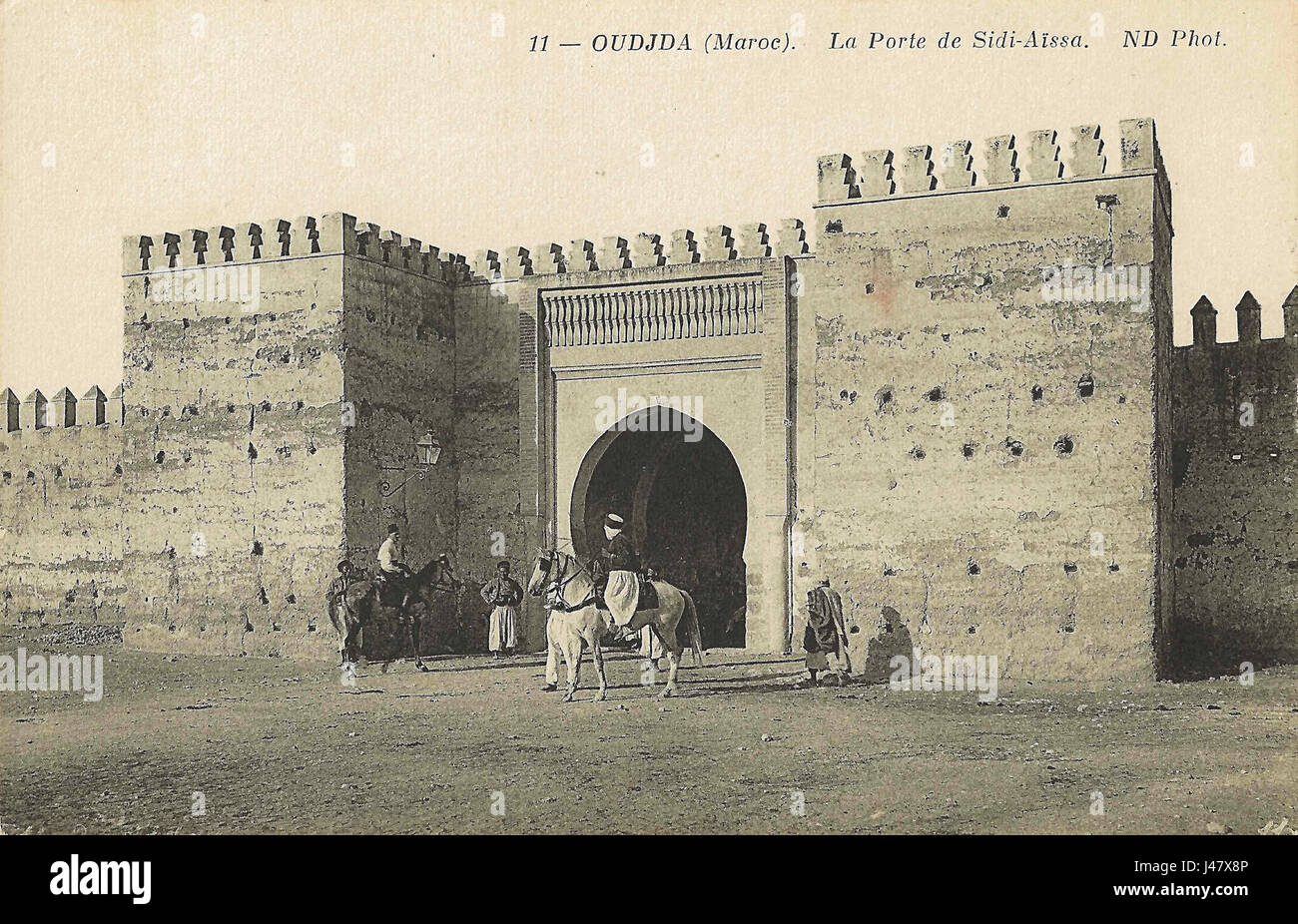 La porte de Sidi Aissa is a historic gate located in Oujda, Morocco. It ...