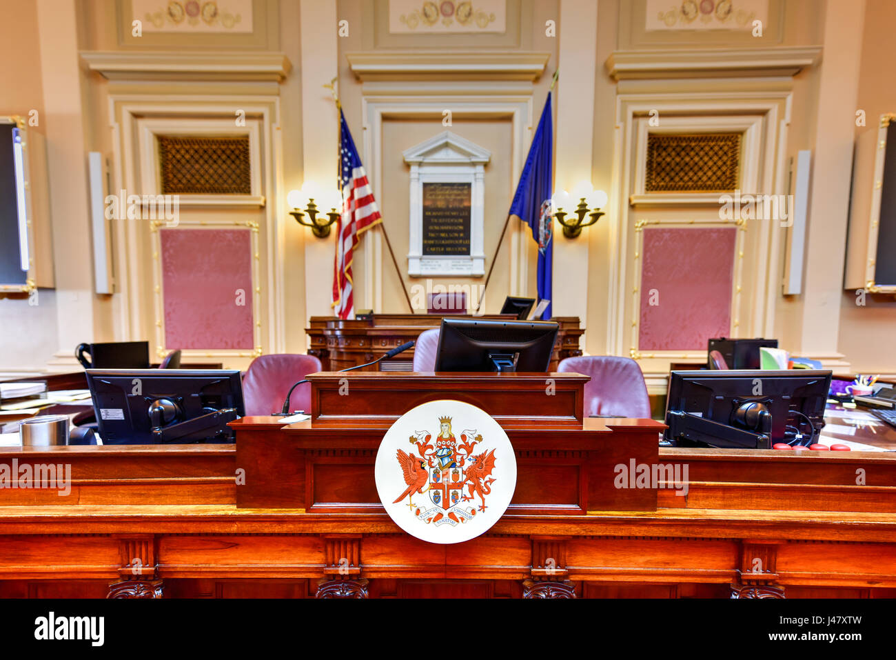 Richmond, Virginia - February 19, 2017: Old House Chamber in the ...