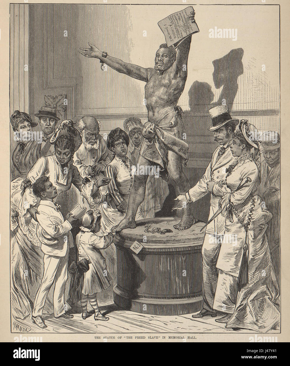 'Miranda, The Freed Slave' is an 1876 artwork depicting a former slave ...