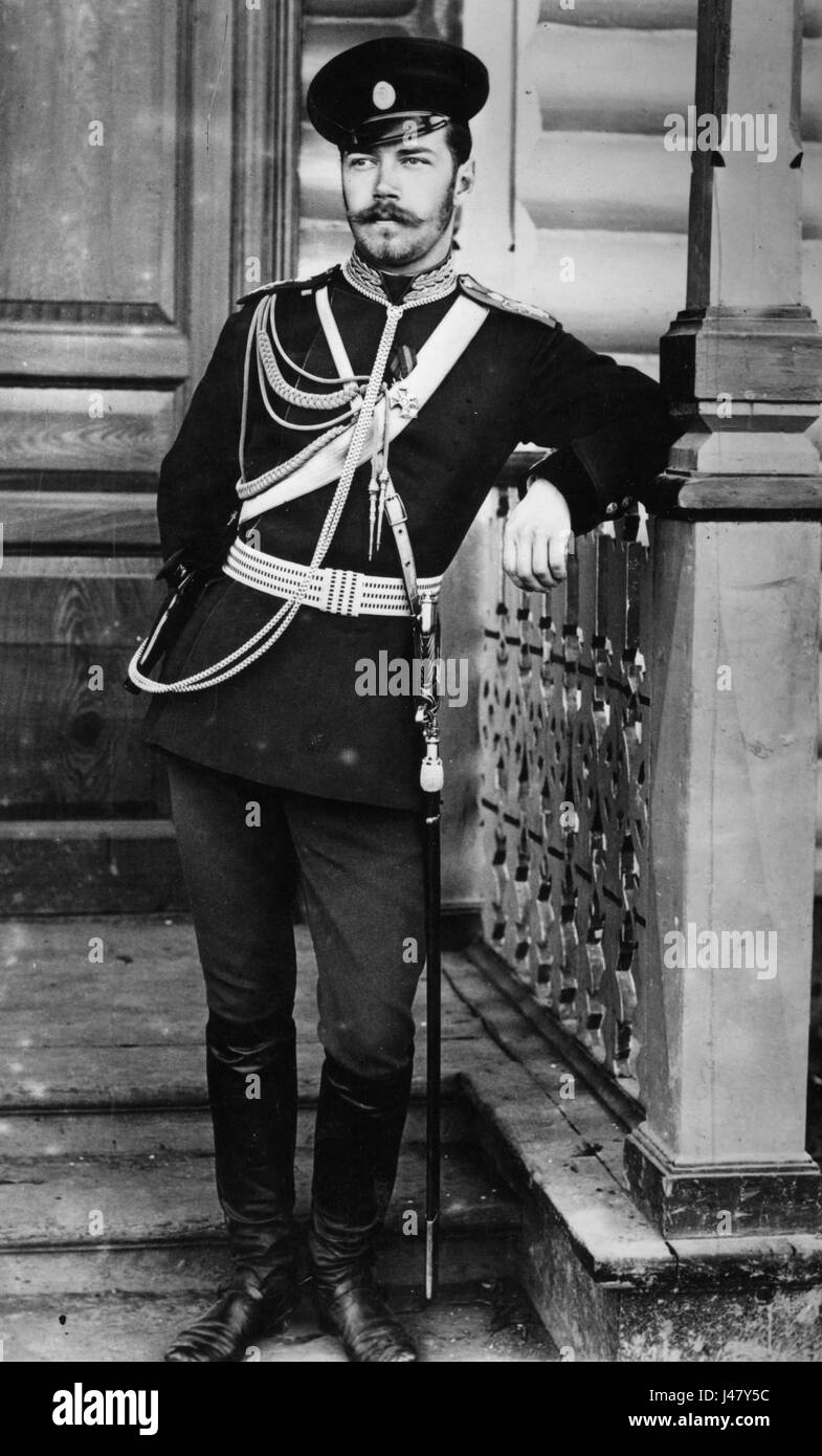 This historical portrait of Tsar Nicholas II of Russia, taken in 1890 ...