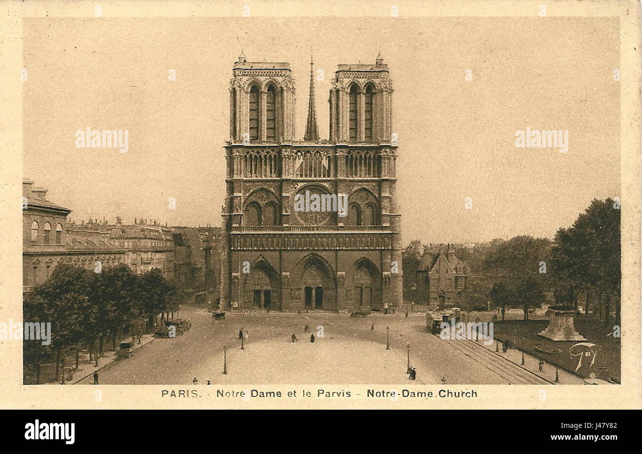 Paris postcard A.Leconte 10 Stock Photo - Alamy