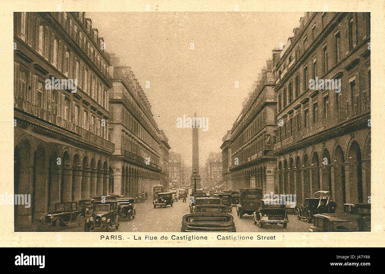 Paris postcard A.Leconte 14 Stock Photo - Alamy