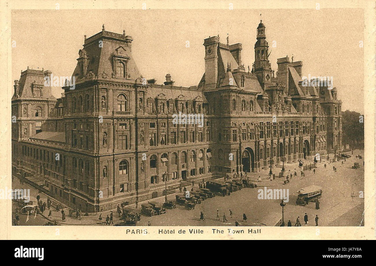 Paris postcard A.Leconte 18 Stock Photo - Alamy
