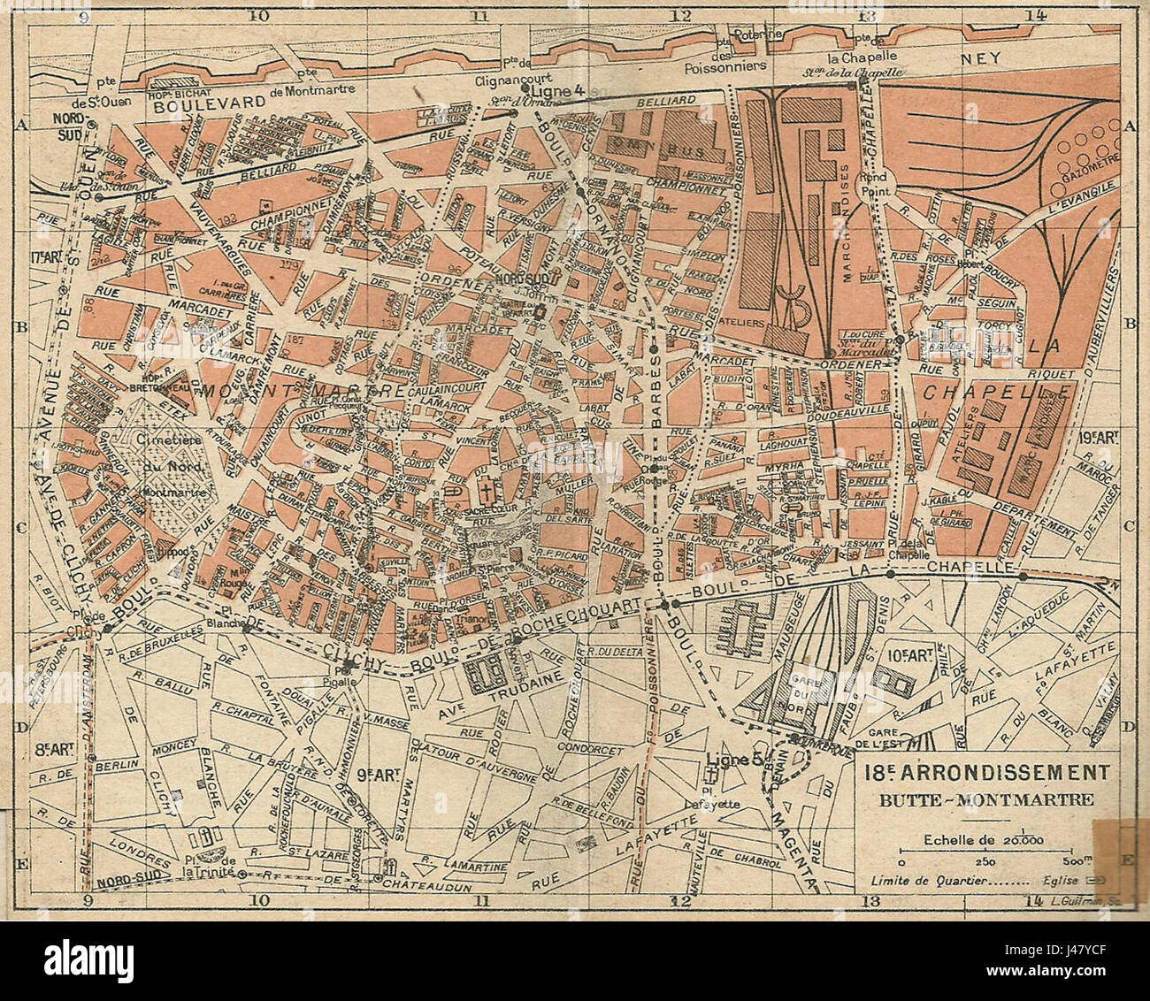 Map of Paris's 20 administrative districts, known as arrondissements ...