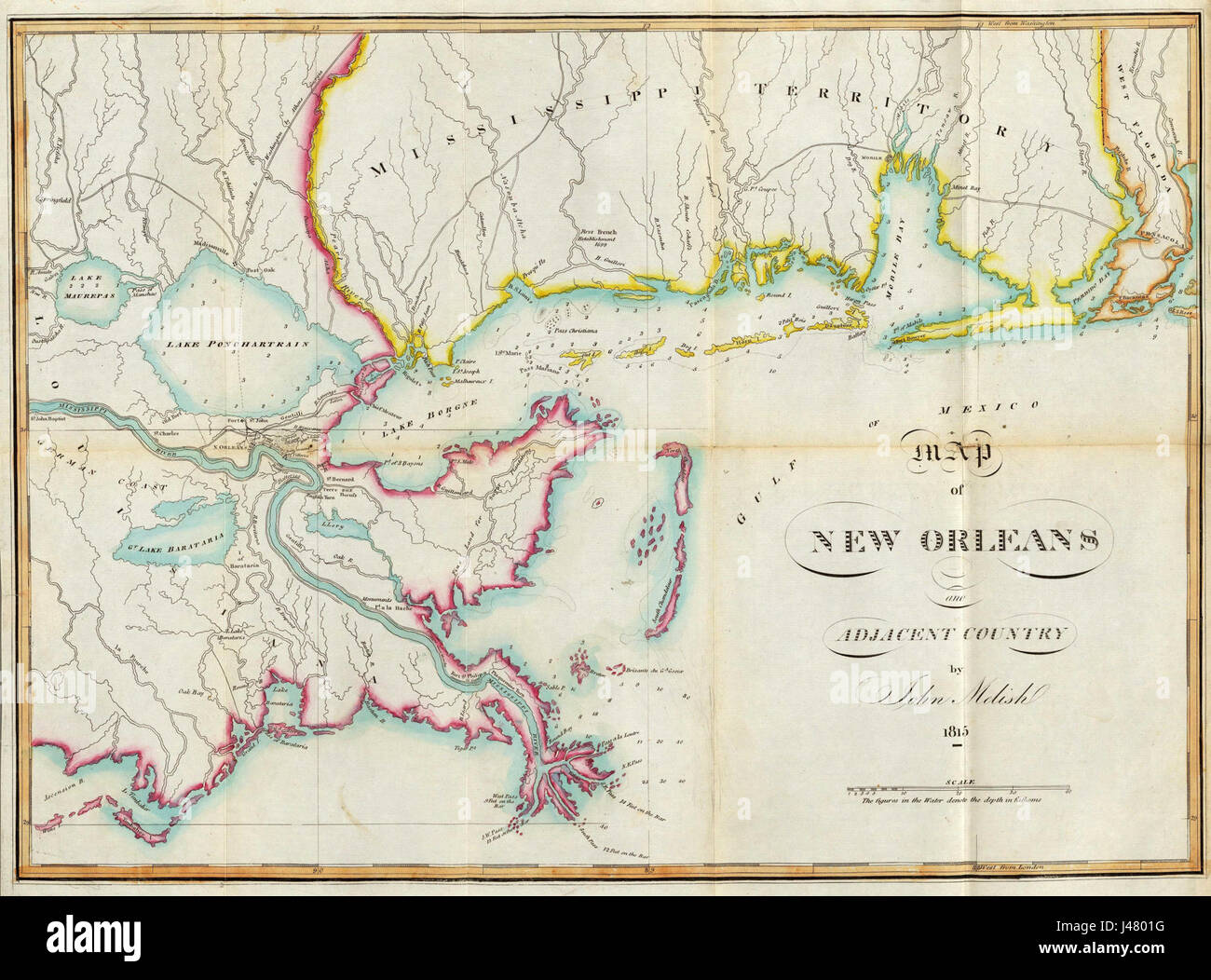 New Orleans and Louisiana 1815 Stock Photo - Alamy