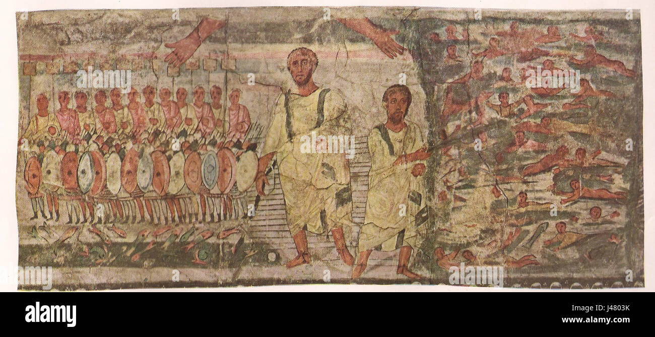 Moses splitting the sea 2 Stock Photo - Alamy