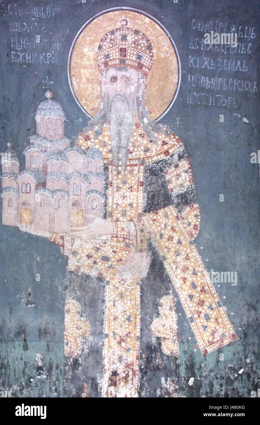 Milutin Gracanica, a 14th-century Serbian king, is known for his ...