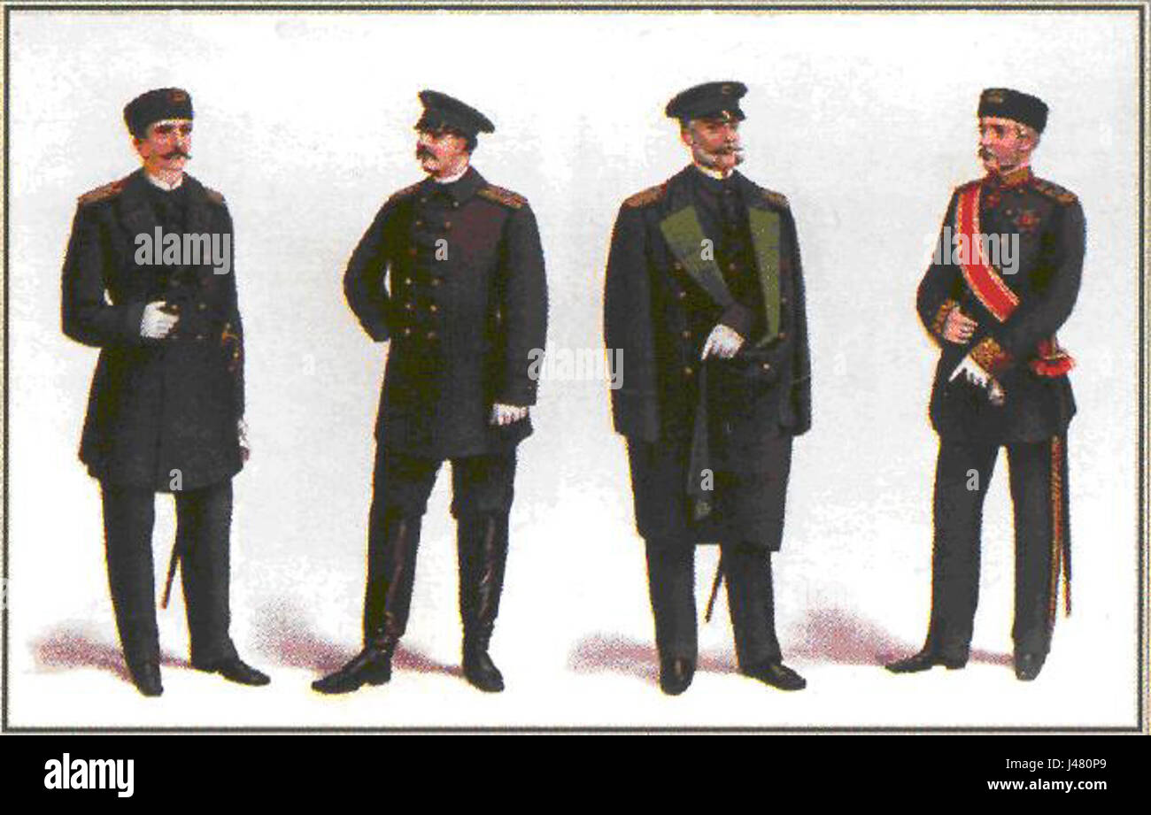 The official uniform worn by members of the Ministry of State Domains ...