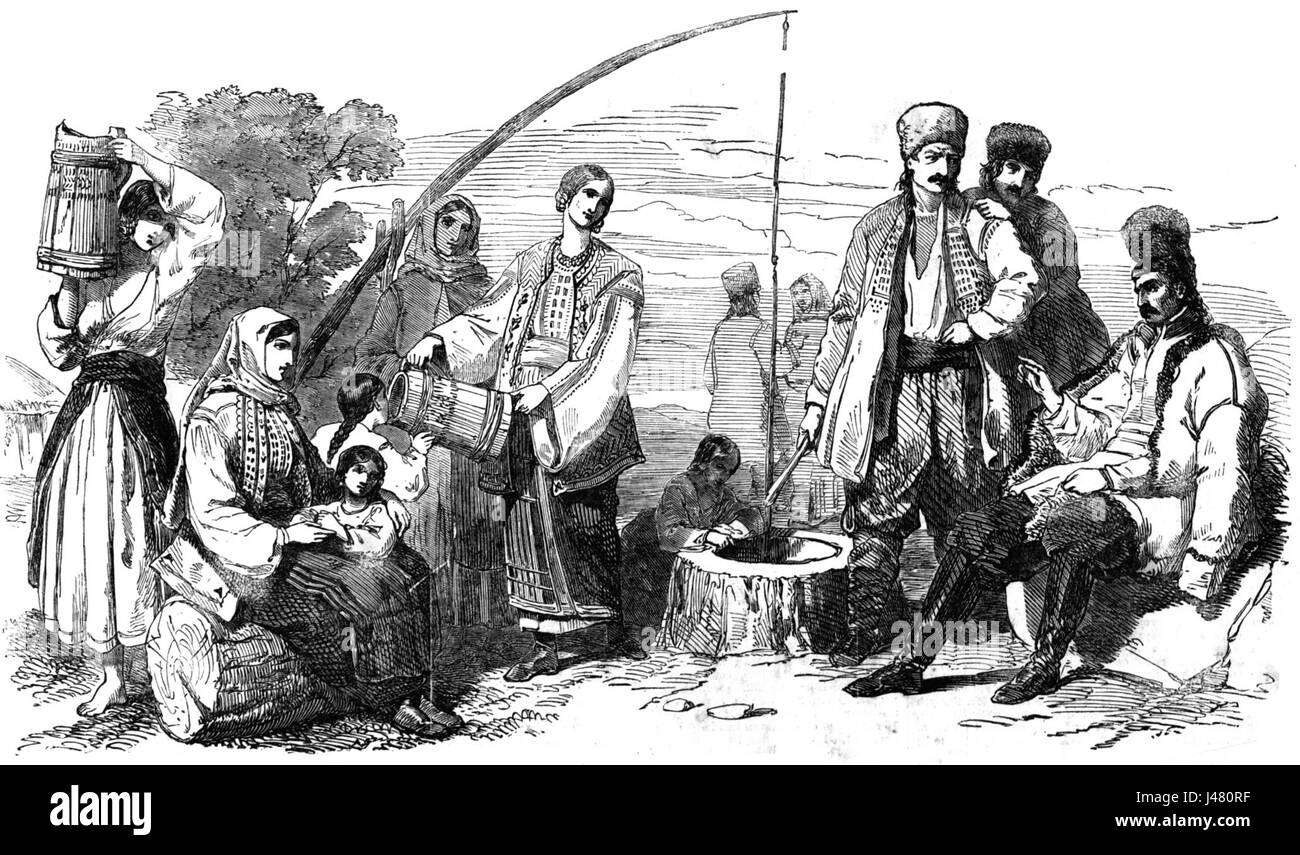 Moldo Wallachian Peasantry, 1853 Stock Photo - Alamy