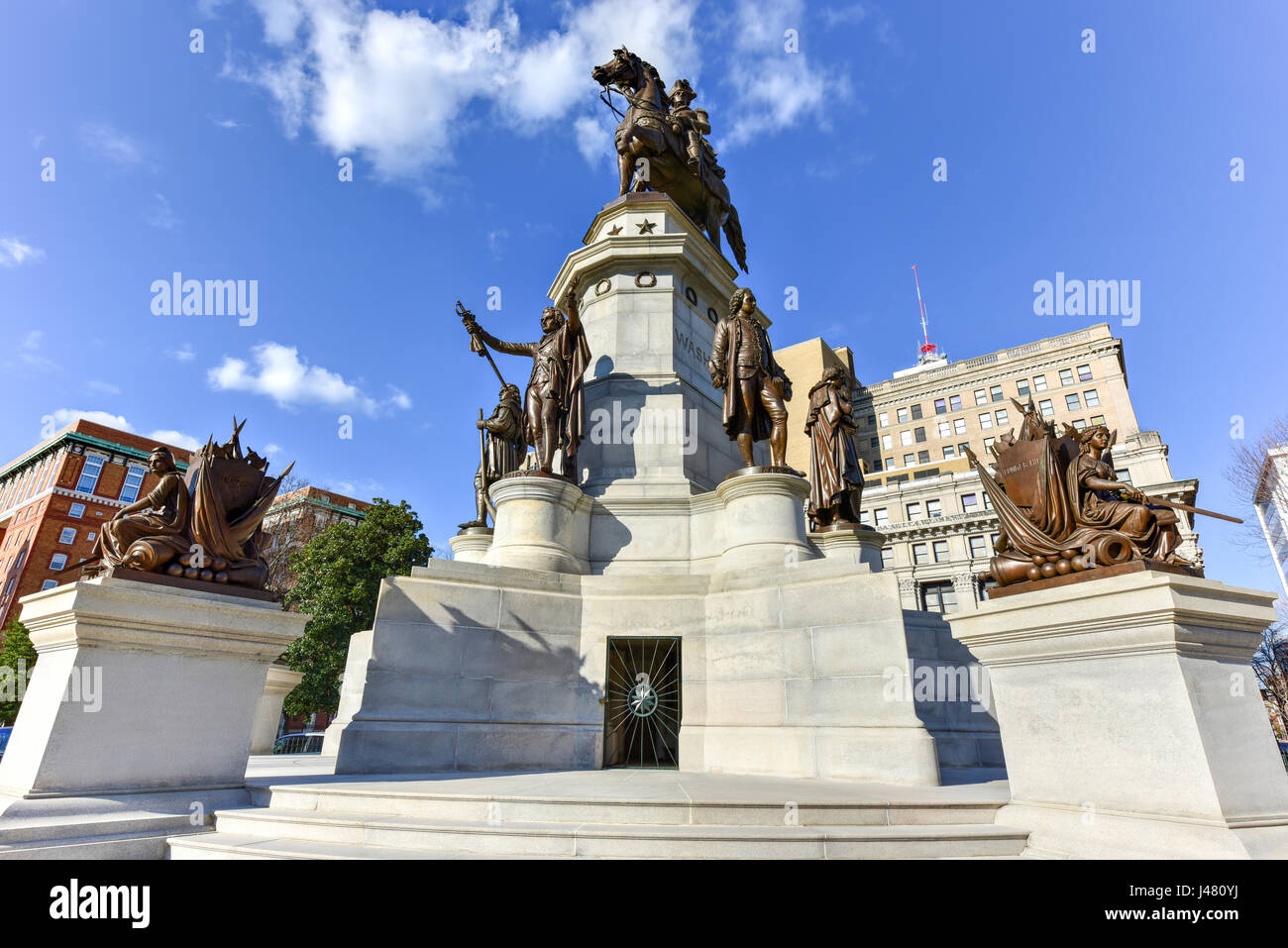 Washington Monument Historic Landmark Capital Square Richmond Virginia ...