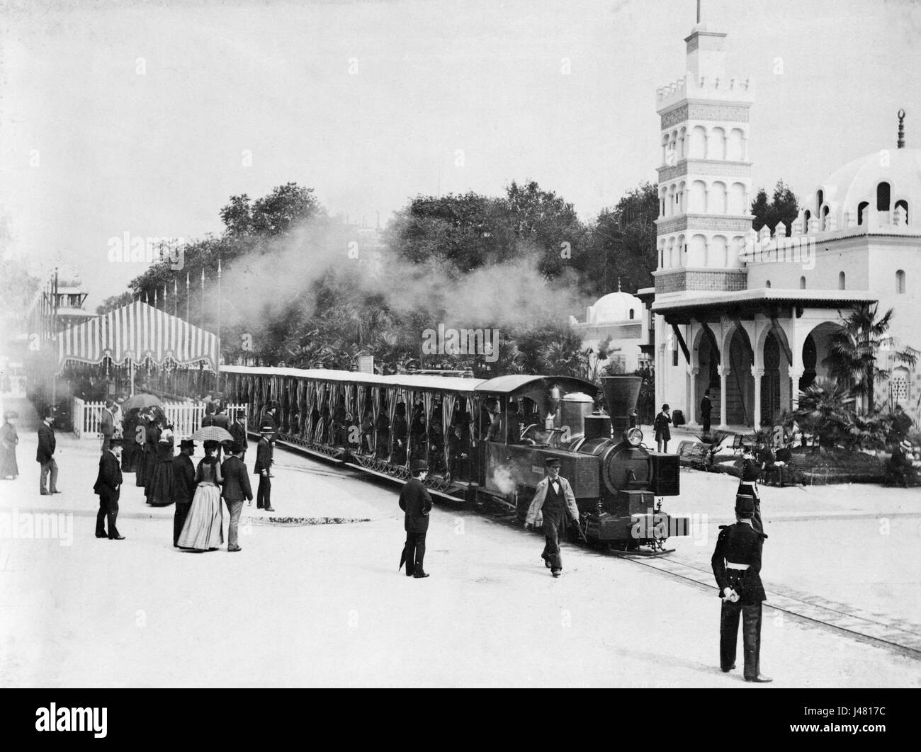 Paris Exposition train 1889 Stock Photo - Alamy