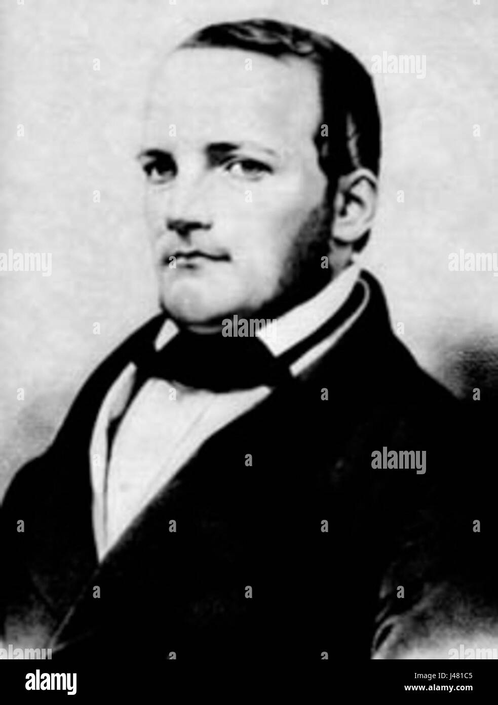 A portrait of Stanisław Moniuszko, a prominent Polish composer known ...