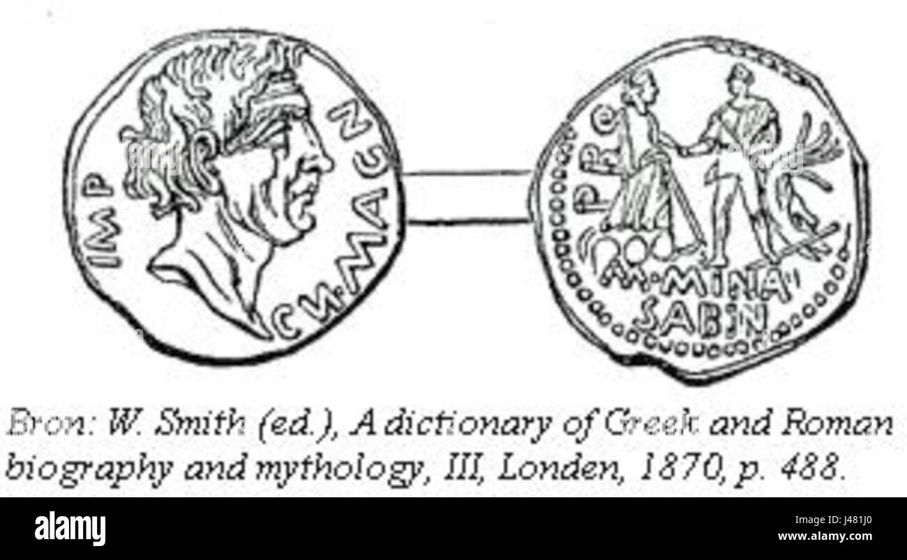 Munt Gnaius Pompeius Magnus minor Stock Photo - Alamy