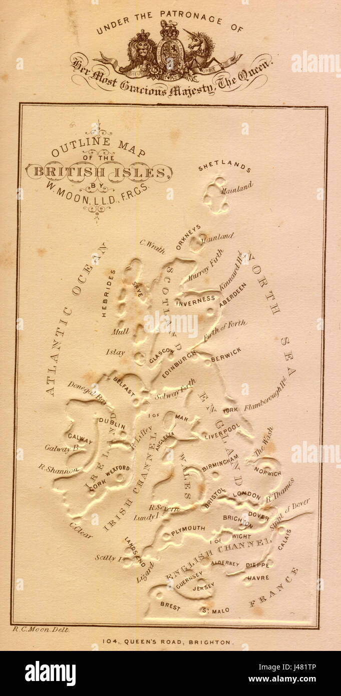 This map represents the various phases and features of the Moon's ...