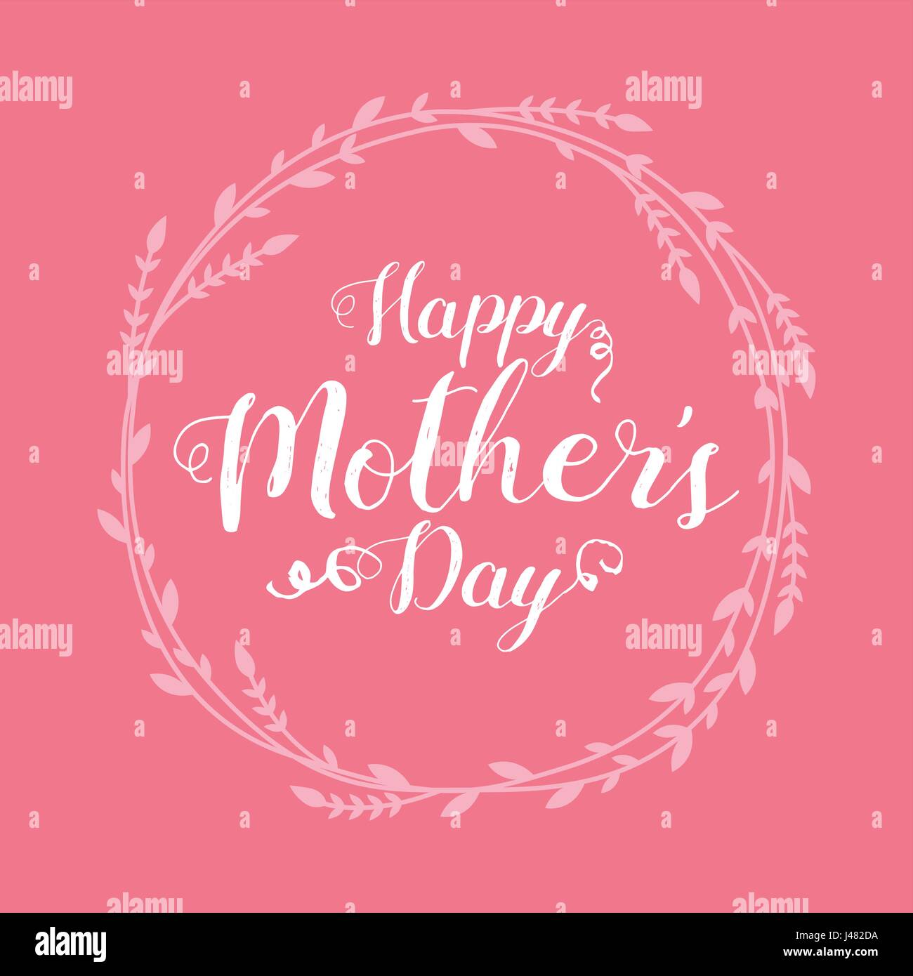 Happy Mothers Day lettering. Handmade calligraphy vector illustration ...