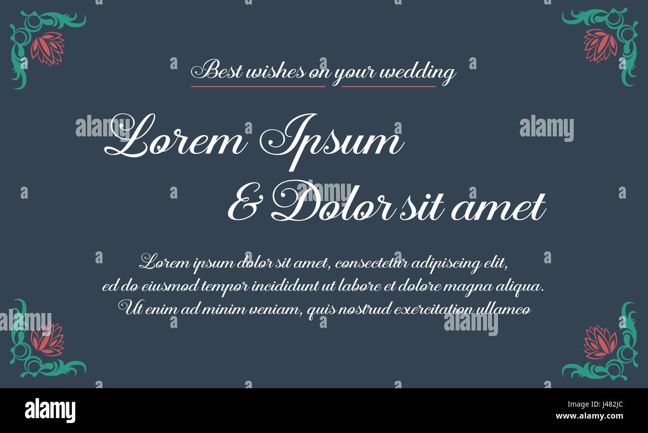 Beautiful background for wedding invitation card Stock Vector Image ...