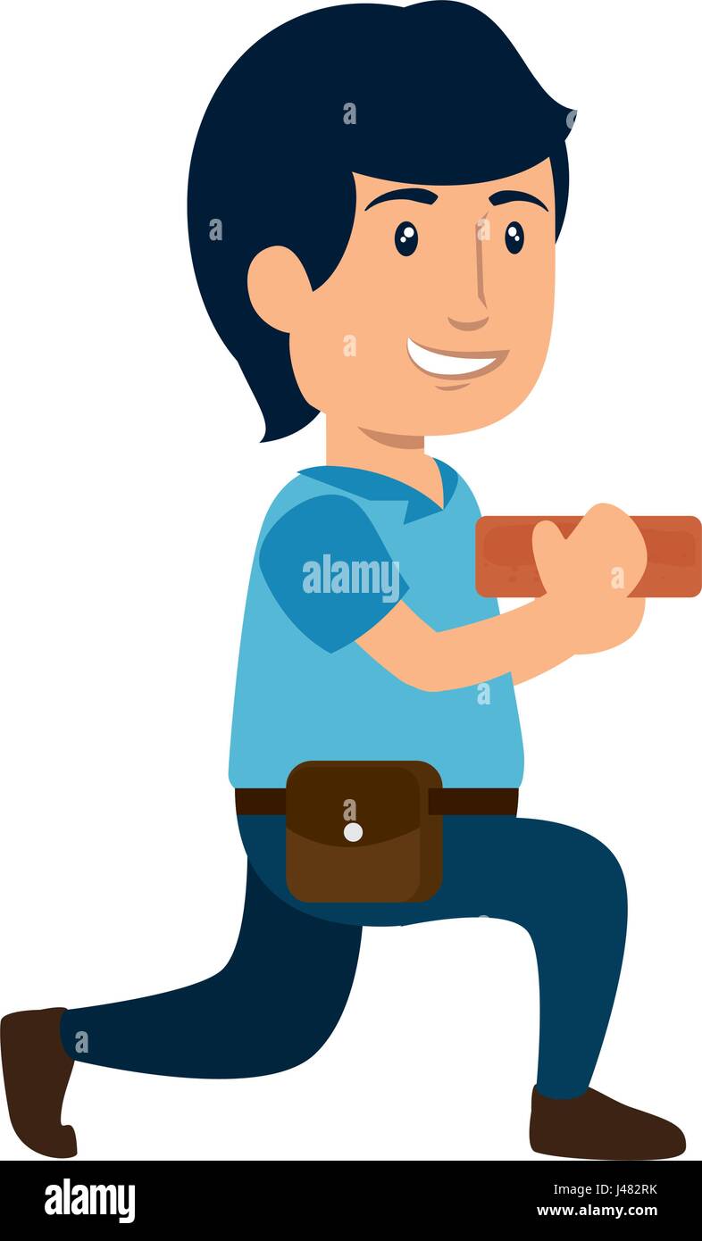 Worker man cartoon Stock Vector Image & Art - Alamy