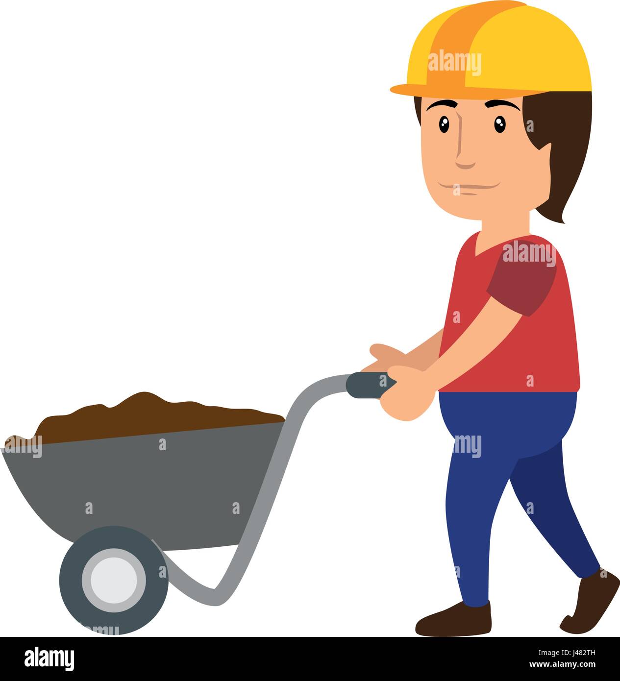 Worker man cartoon Stock Vector Image & Art - Alamy