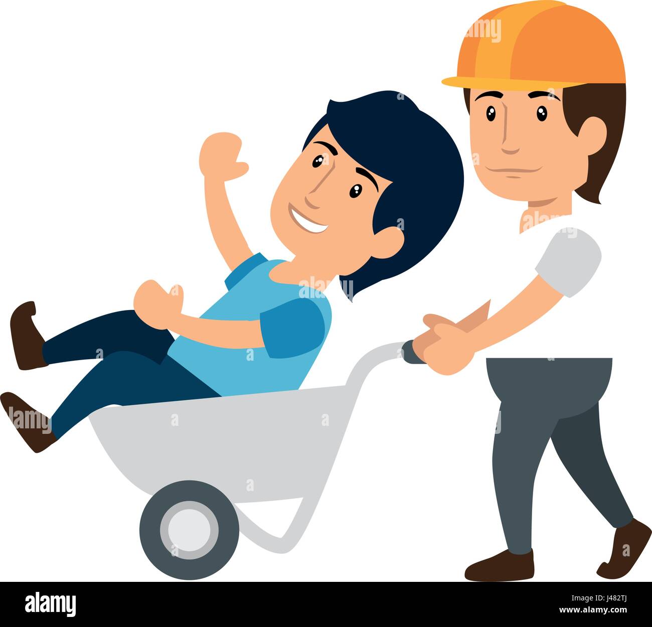 Workers having fun Stock Vector Image & Art - Alamy