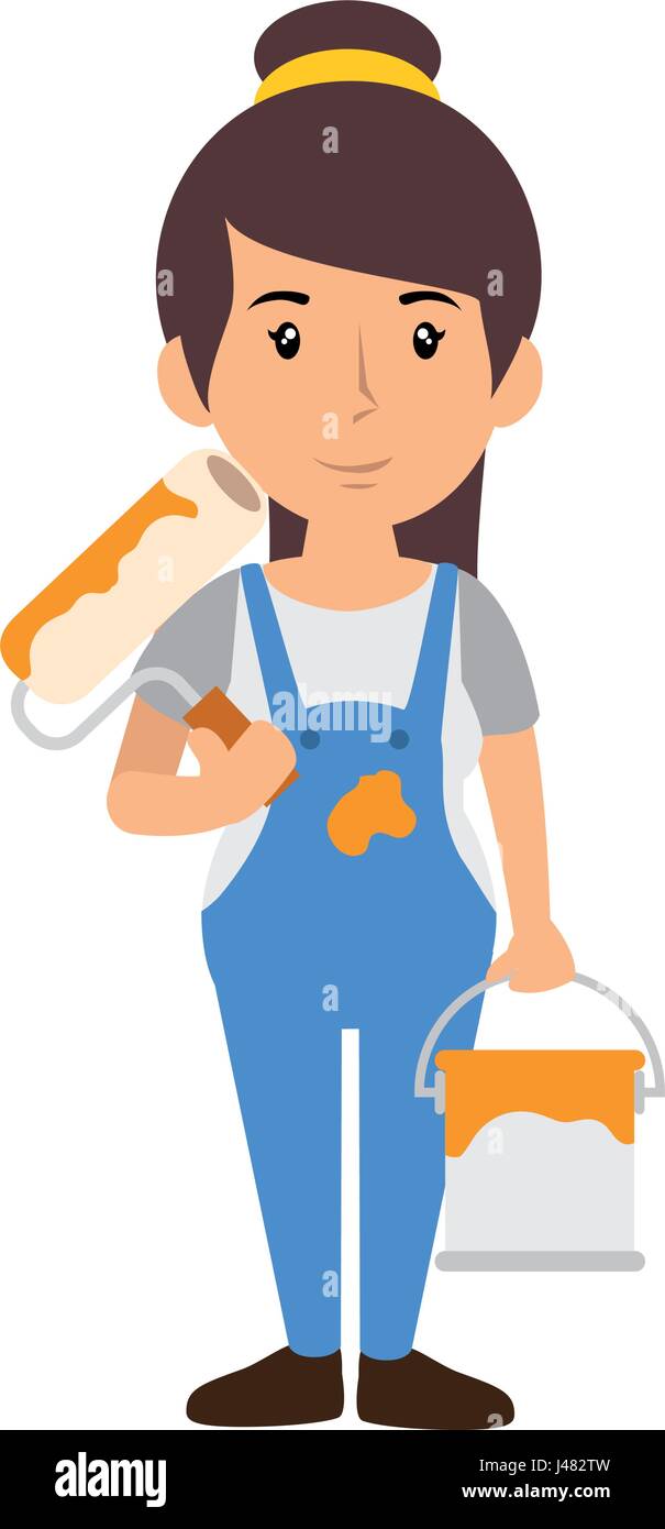 Woman worker cartoon Stock Vector Image & Art - Alamy