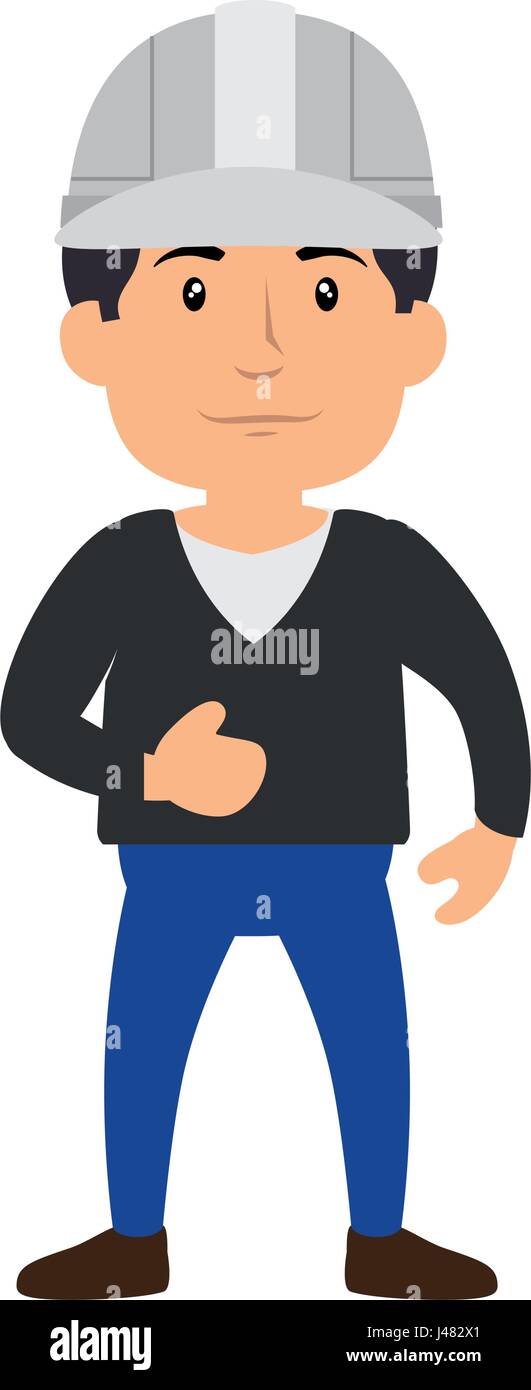 Worker man cartoon Stock Vector Image & Art - Alamy