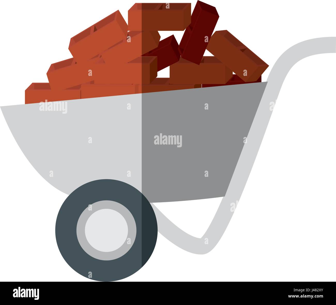 Construction Wheelbarrow Equipment Stock Vector Image Art Alamy