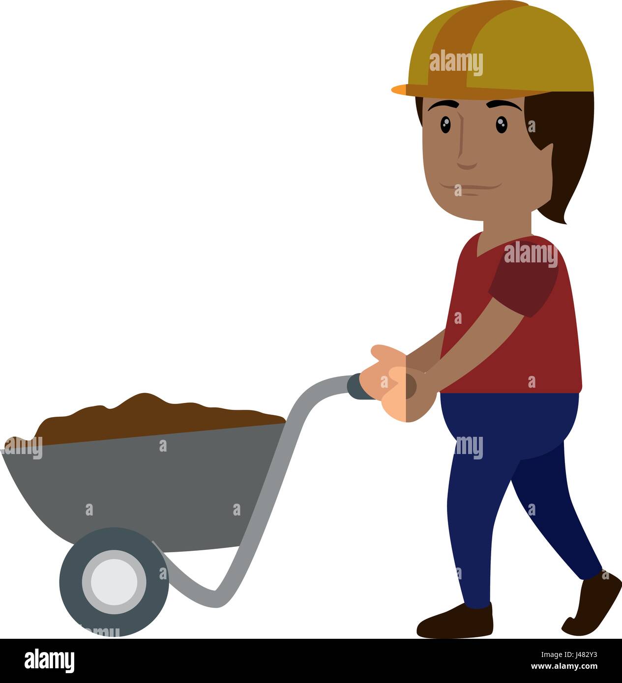 Worker man cartoon Stock Vector Image & Art - Alamy