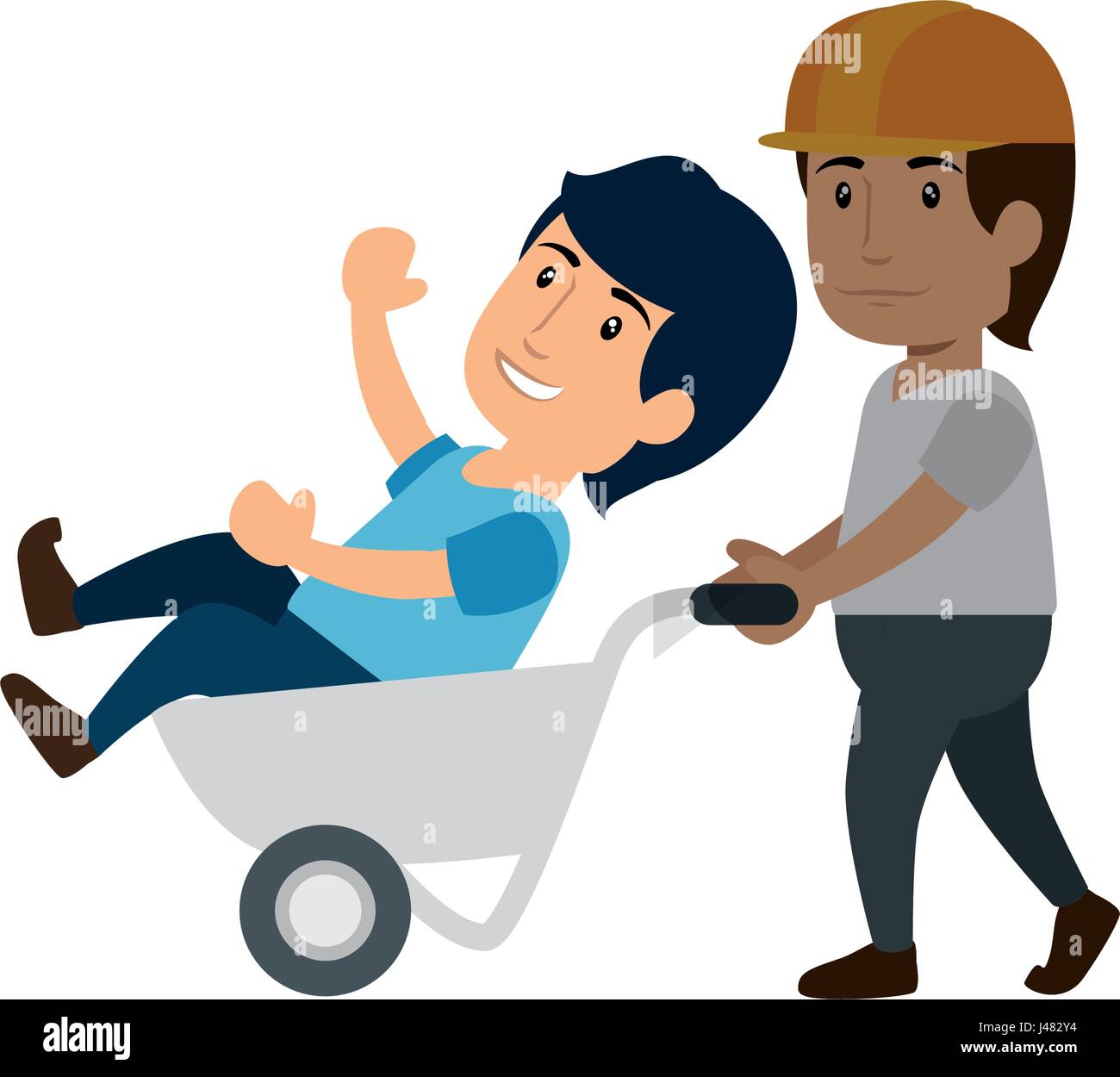 Funny people having fun Stock Vector Images - Alamy