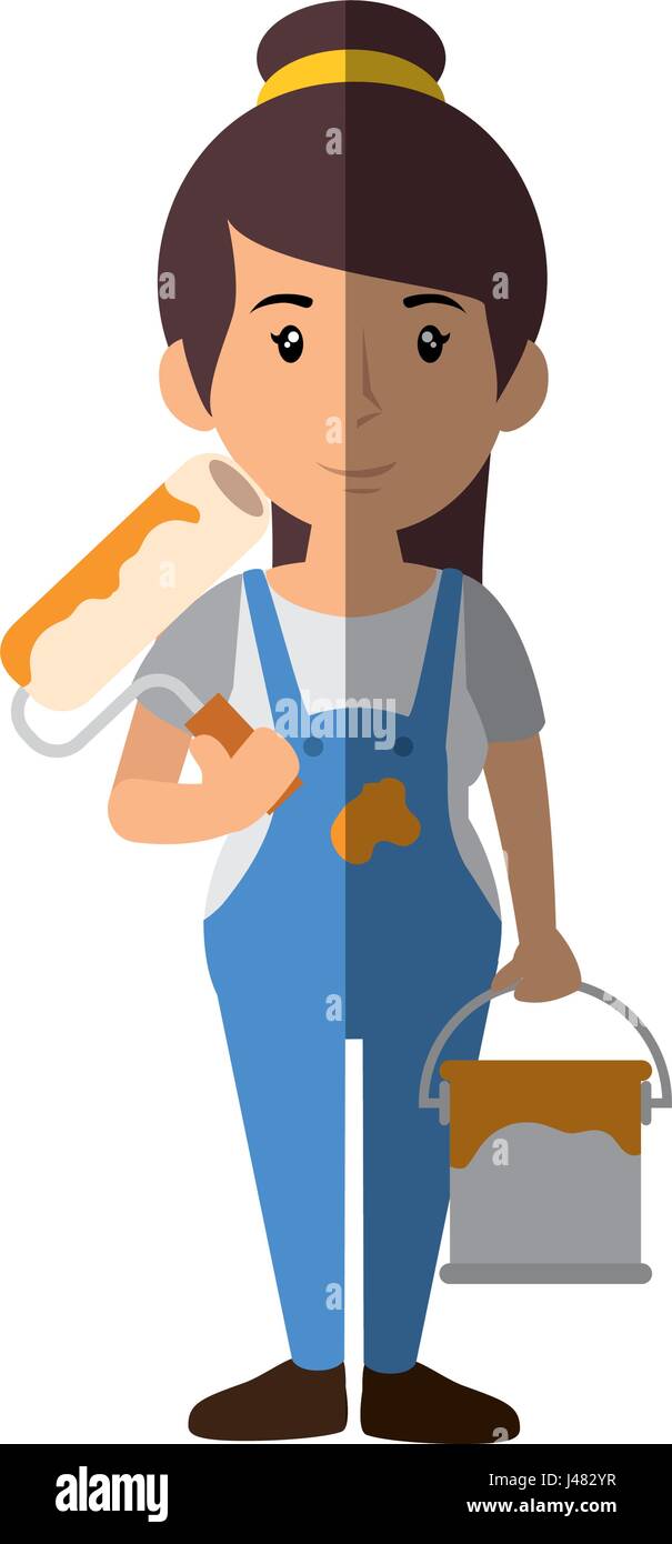 Woman worker cartoon Stock Vector Image & Art - Alamy