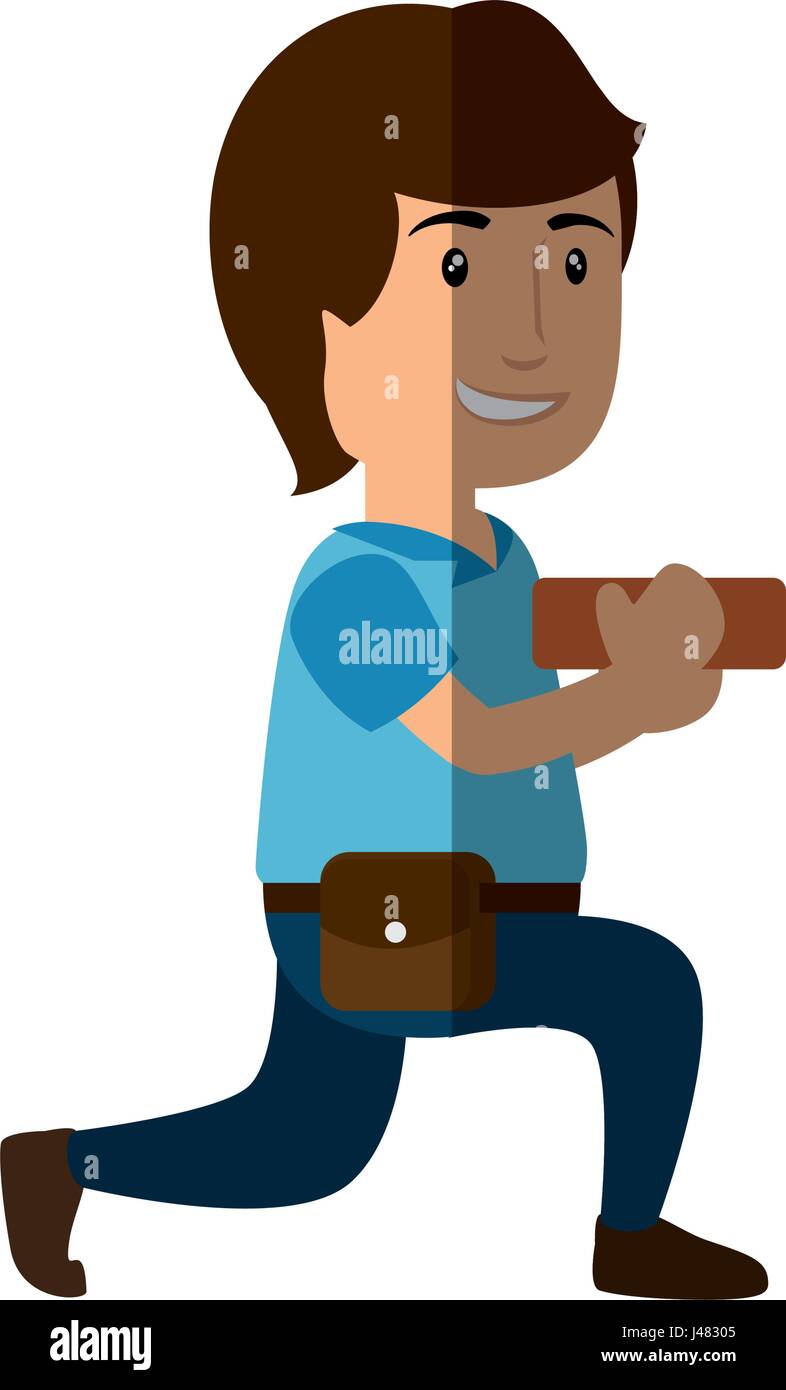 Worker man cartoon Stock Vector Image & Art - Alamy