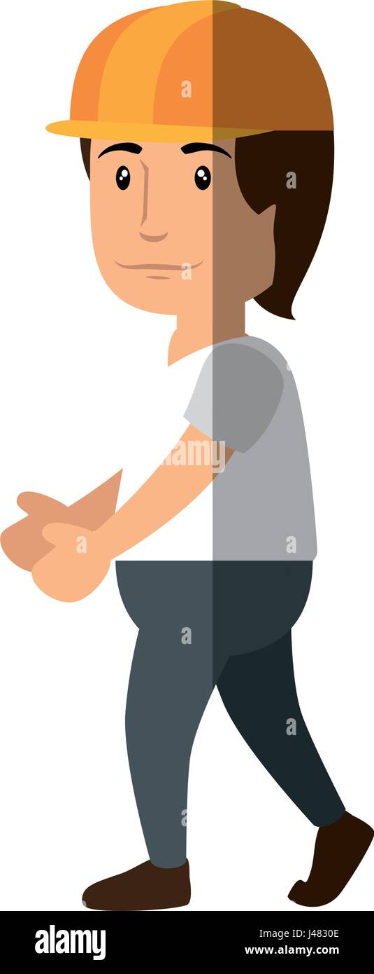 Worker man cartoon Stock Vector Image & Art - Alamy