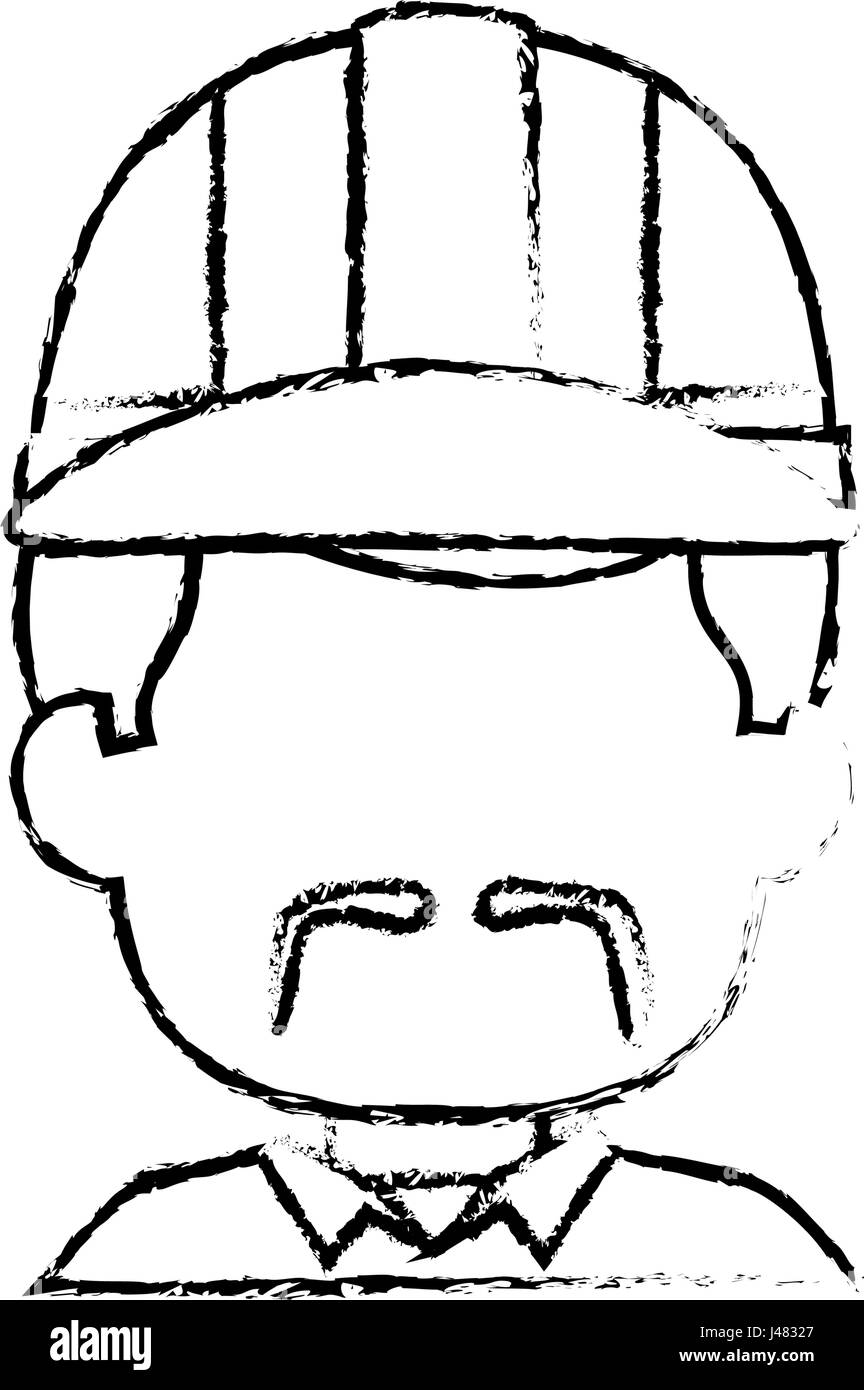 Professional construction worker installing Black and White Stock ...