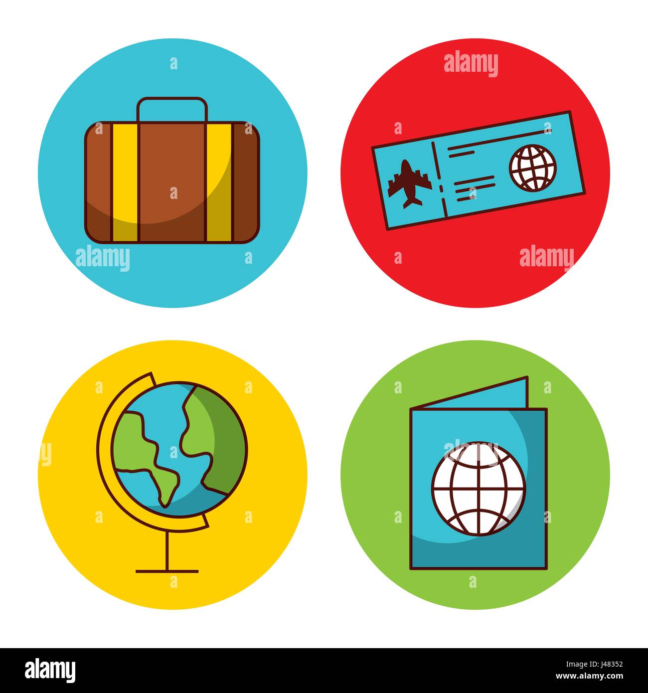travel related icons image Stock Vector Image & Art - Alamy