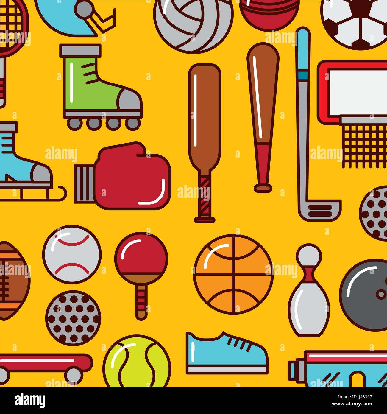 assorted sports image Stock Vector Image & Art - Alamy